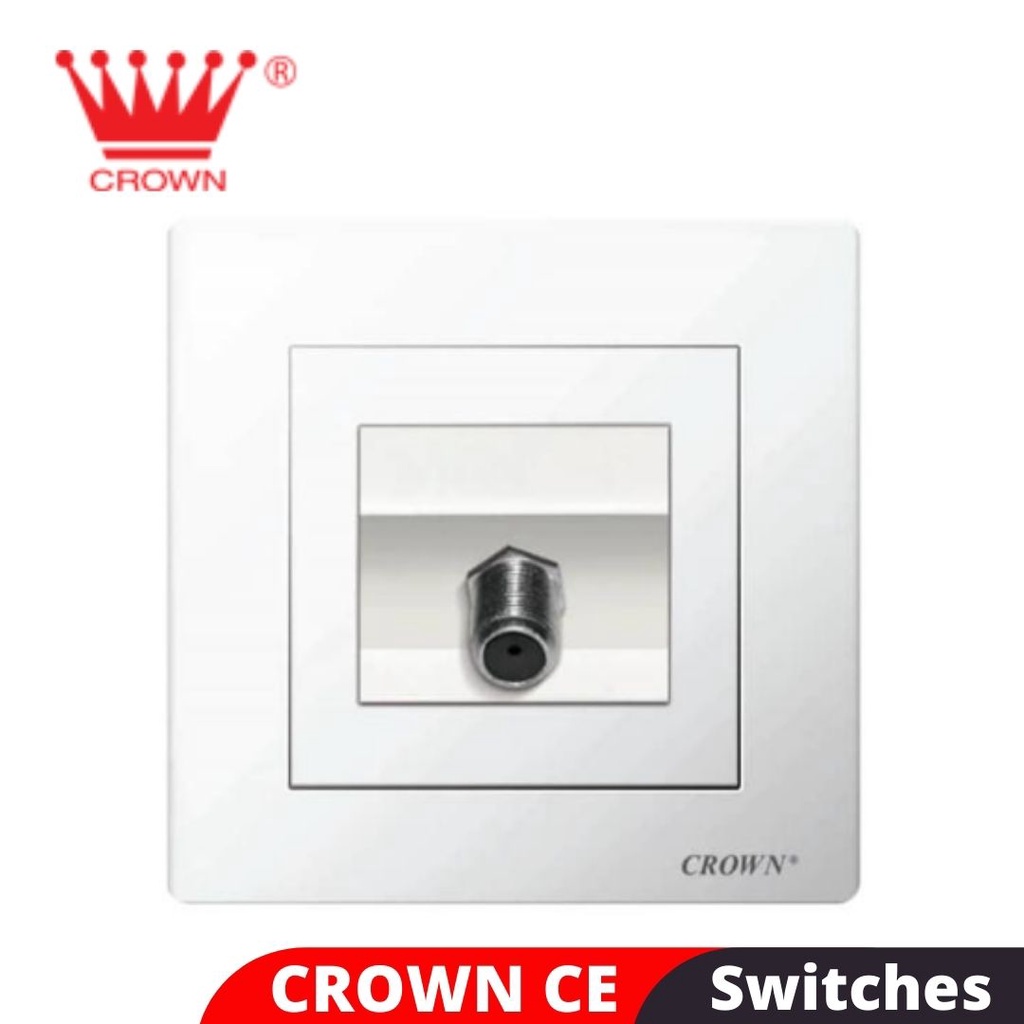 CROWN CE Series Socket Outlet & Switches / lampu switch / 13A Switch ...