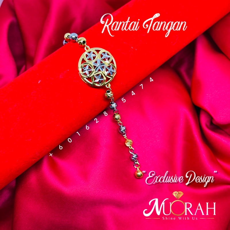 🔥 RANTAI TANGAN BOBA DUO COLOR | EMAS SADUR EXCLUSIVE DESIGN | Shopee ...