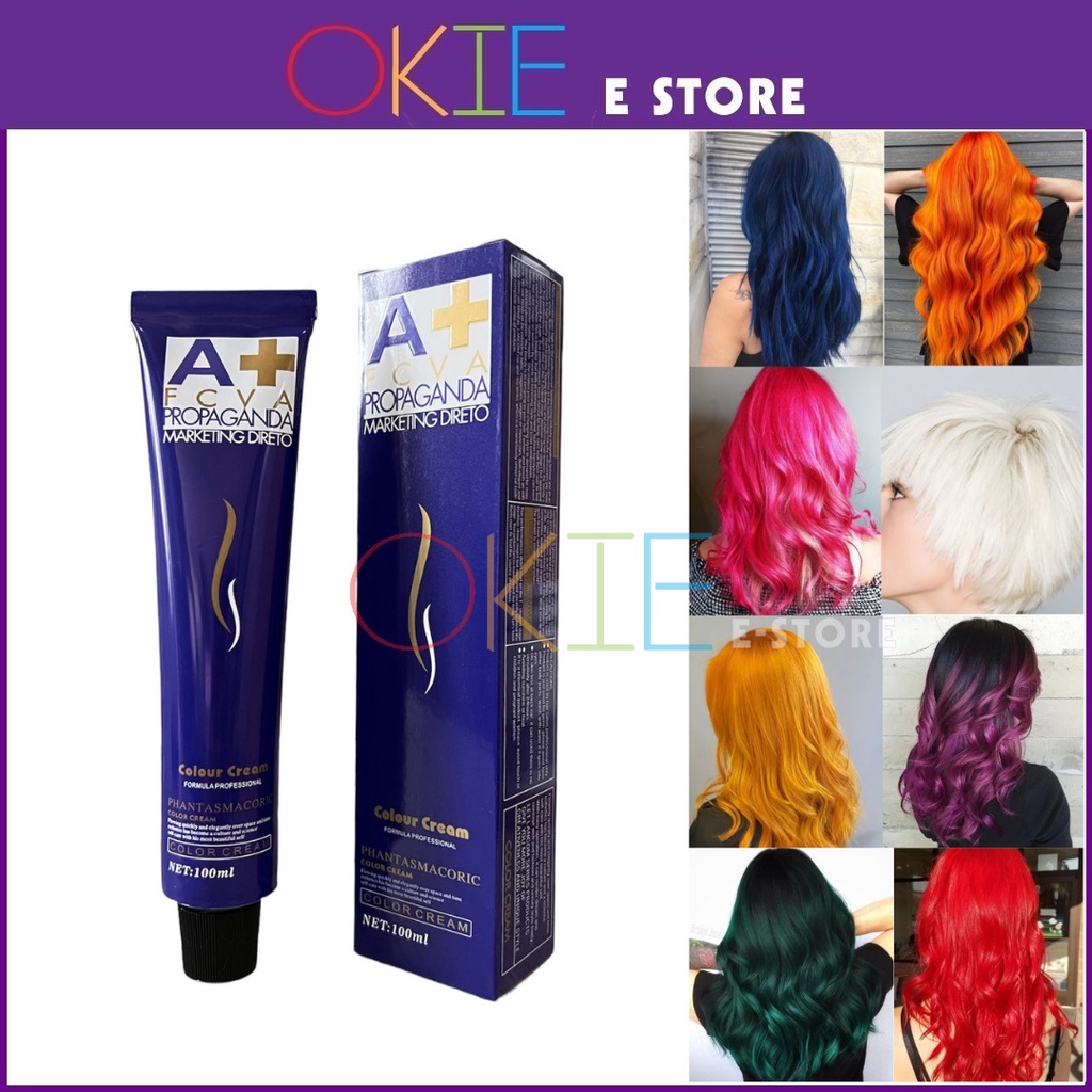 3D Fashion Color Hair Dye Hair Color Cream Pewarna Rambut - 100ml ...