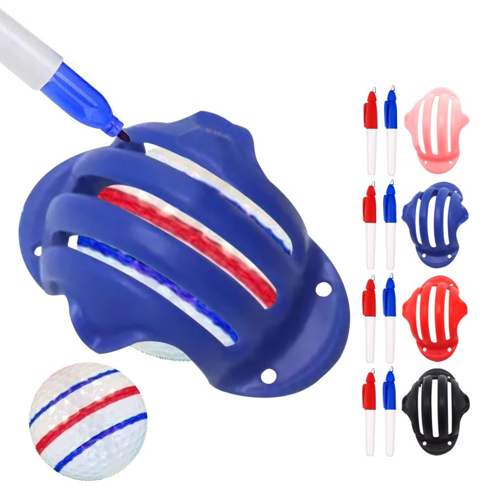 Golf Ball Triple Track 3 Line Marker Stencil ERC Chrome Soft | Shopee ...