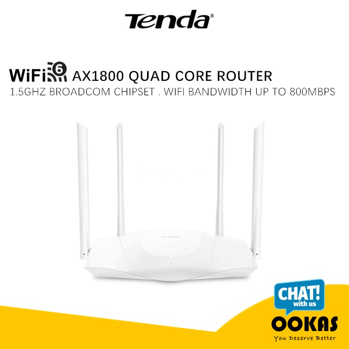 Tenda TX3 AX1800 WiFi 6 MU-MIMO Wireless Gigabit AX Router Broadcom 1 ...