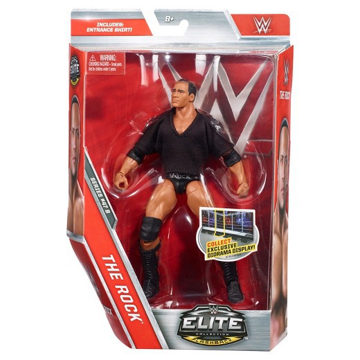 [American Crazy] WWE The Rock Flashback Elite Figure Dwayne Johnson ...