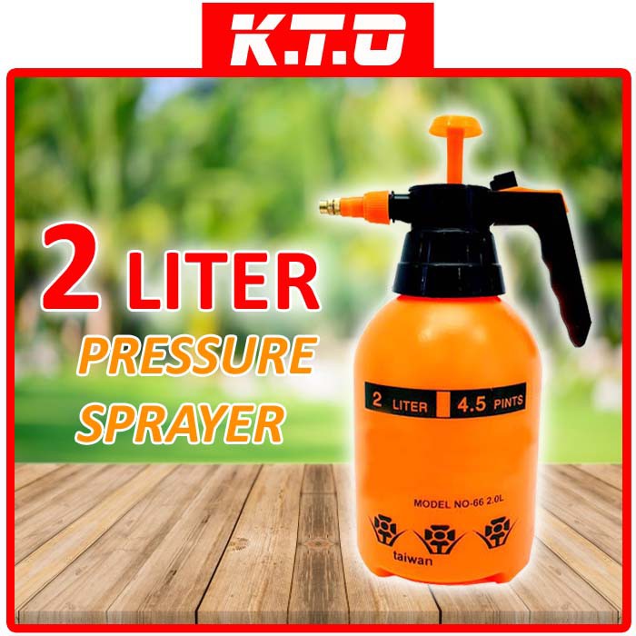 2 Liter Multi-Purpose Pressure Hand Pump Sprayer Gardening Tool Water ...