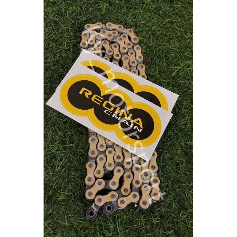 🔥🔥🔥HOT ITEM🔥🔥🔥REGINA GOLD CHAIN RANTAI 415-130L 428-132L (MADE IN ITALY ...