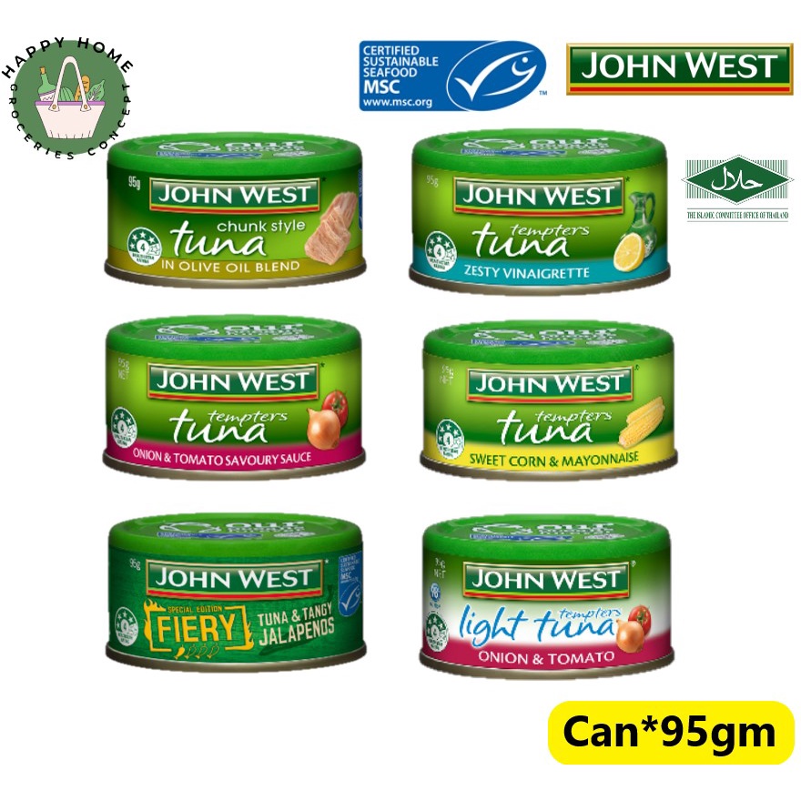 John West Tuna Can Onion&Tomato/ZestyVinaigrette/SweetCorn&Mayo ...