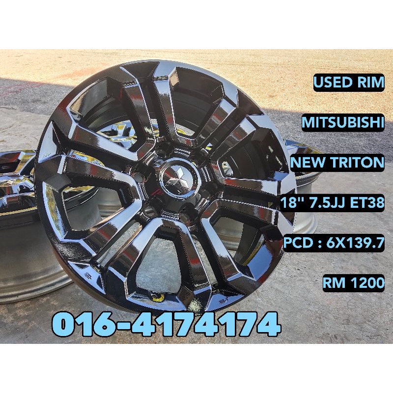 USED 18 ORI RIM MITSUBISHI TRITON CONDITION LIKE NEW (4PCS RM1200 ...