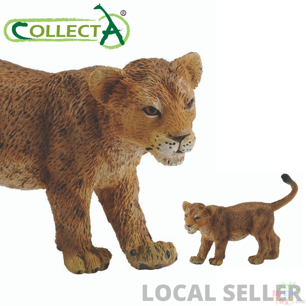 Lion Cub Walking - Collecta 88417 Wild Life Animal Action Figures ...