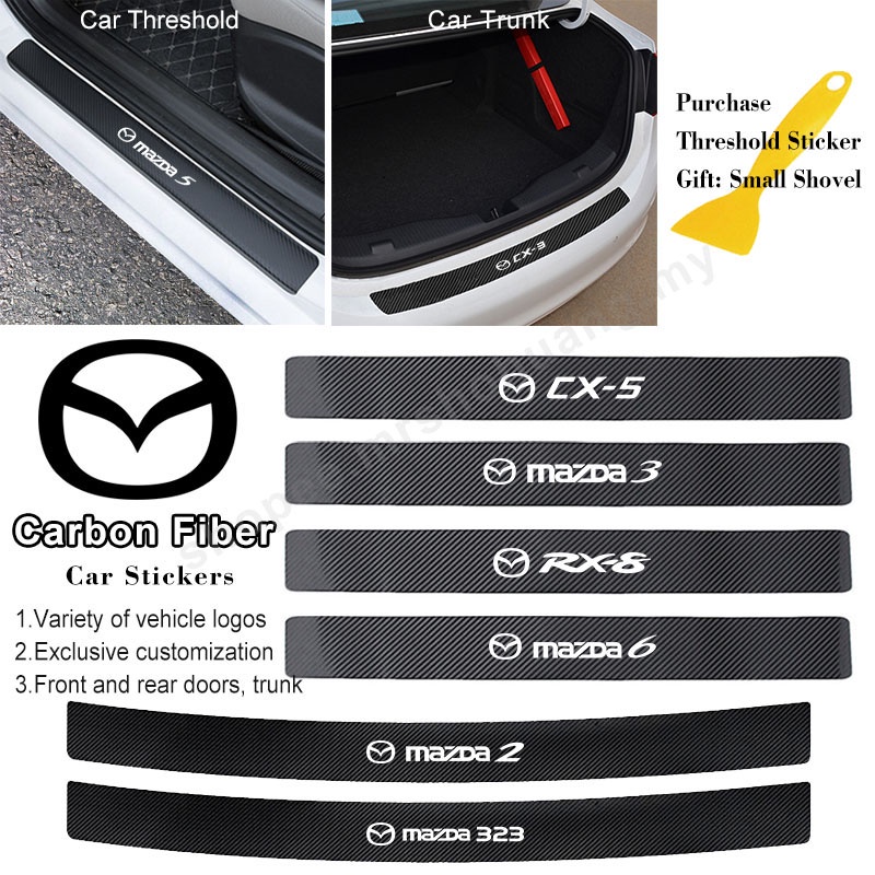 Car Door Guard Sticker For Mazda 2 3 5 6 8 CX5 323 CX3 MPS RX8 Car ...