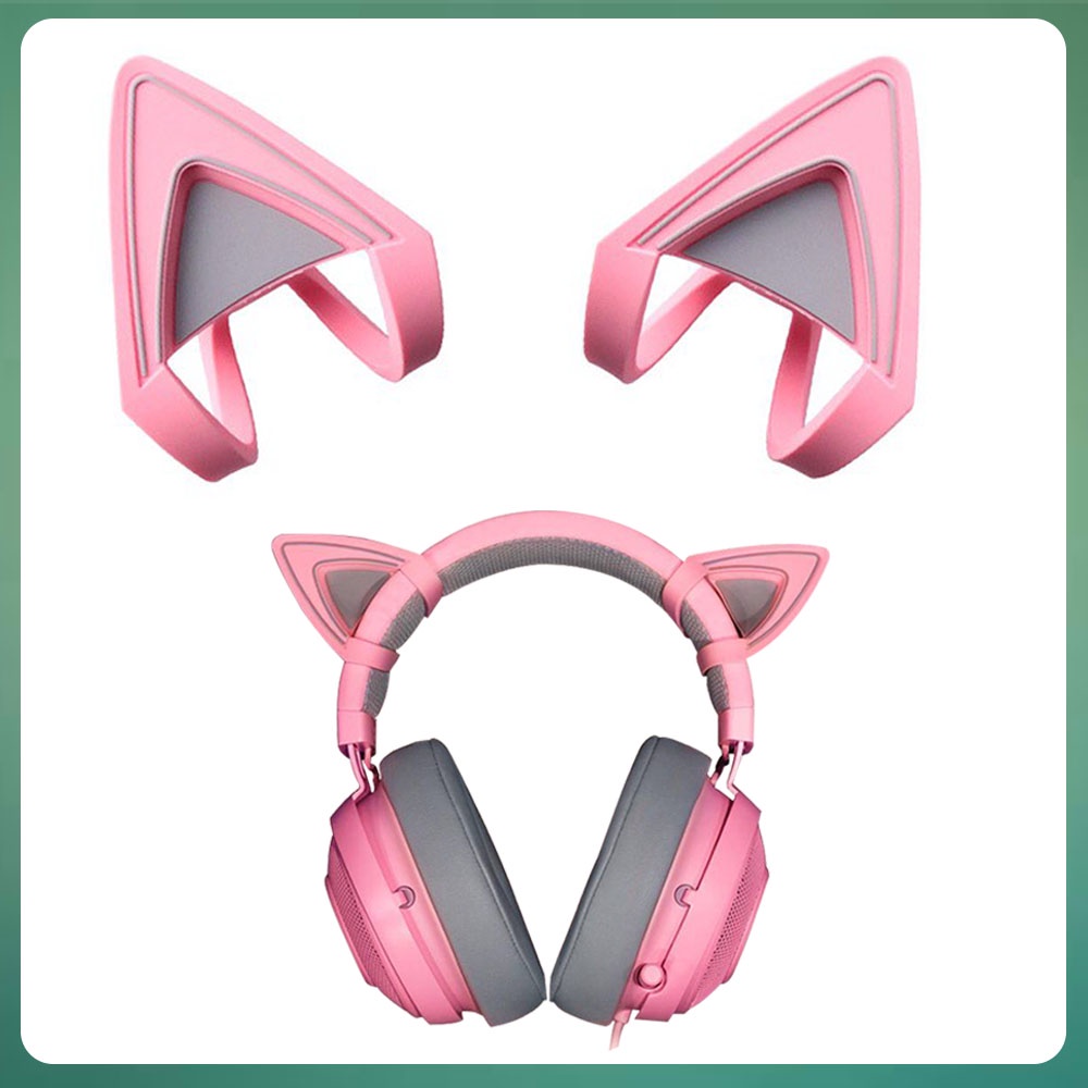 Kitty Headphone Cat Ears Cute Adjustable Straps Attachable Accessory ...