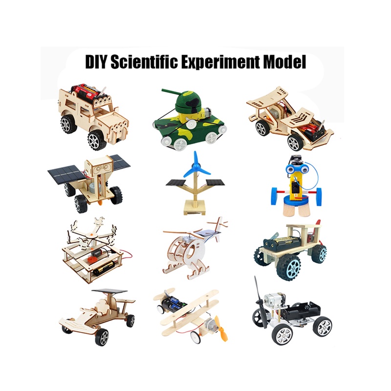 Children DIY Electric Scientific Experiment Model Kit Mini Toys ...