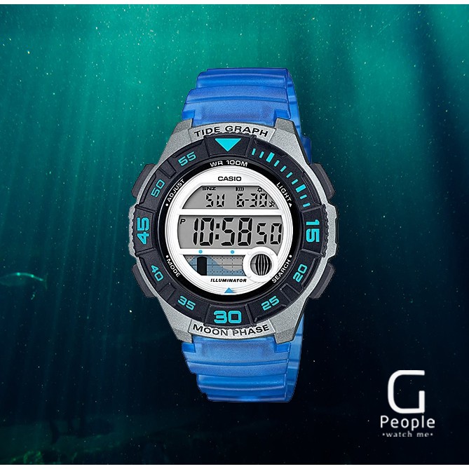 CASIO LWS-1100H-2AV / LWS-1100H-2A / LWS-1100H TIDE GRAPH MOON PHASE ...