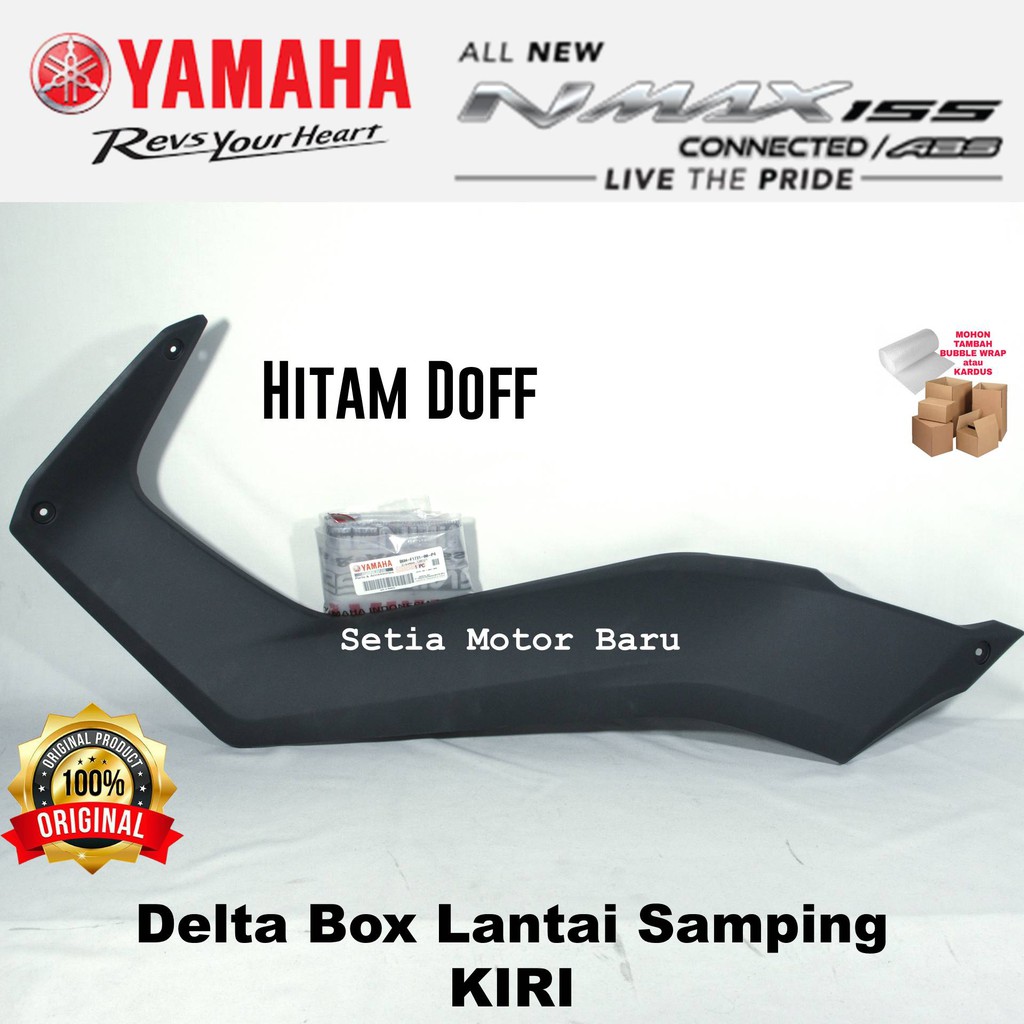 HITAM Yamaha Cover Side Delta Box Side Floor All New Nmax 2020 Black ...