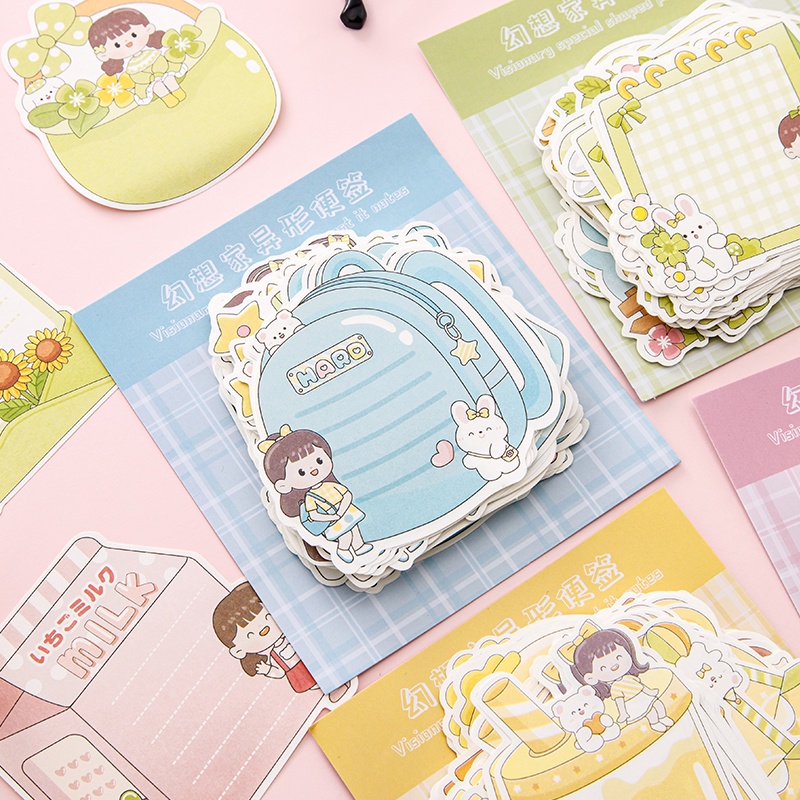 100 Sheets Creative Cartoon Visionary Series Memo Paper Student ...