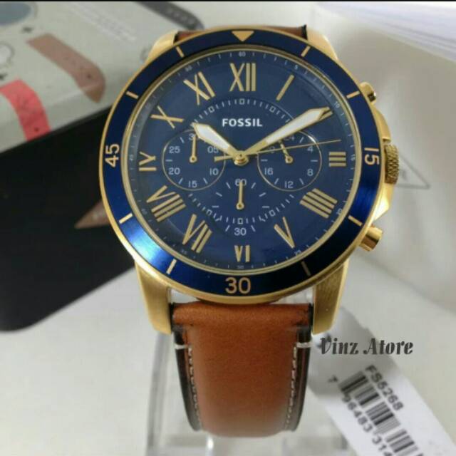 Branded Fosil Men's Watches Fs5268 Original 1 Year Warranty | Shopee ...