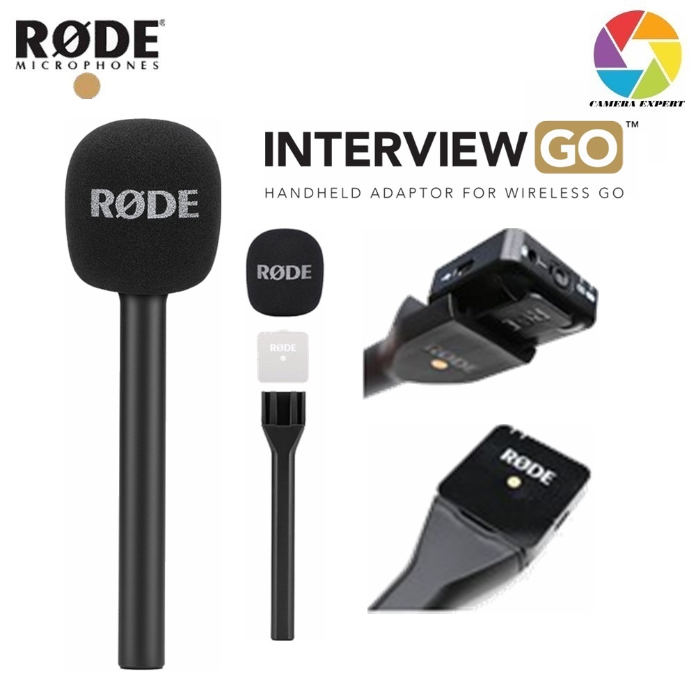 Rode Interview GO Handheld Mic Adapter for the Wireless GO | Shopee ...