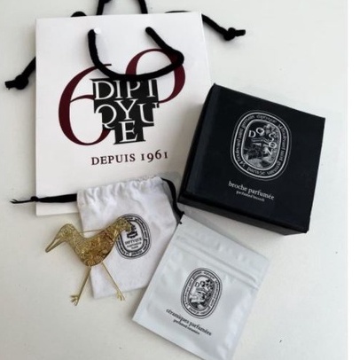 ORIGINAL_DIPTYQUE_DO_SON_PERFUMED BROOCH (WITH PAPER BAG) | Shopee Malaysia