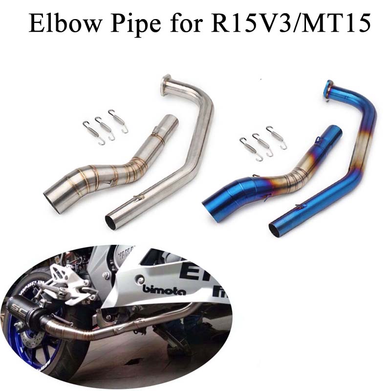 Elbow Pipr for R15V3 MT15 Exhaust Pipe Motorcycle Exhaust Pipe Slip-on ...