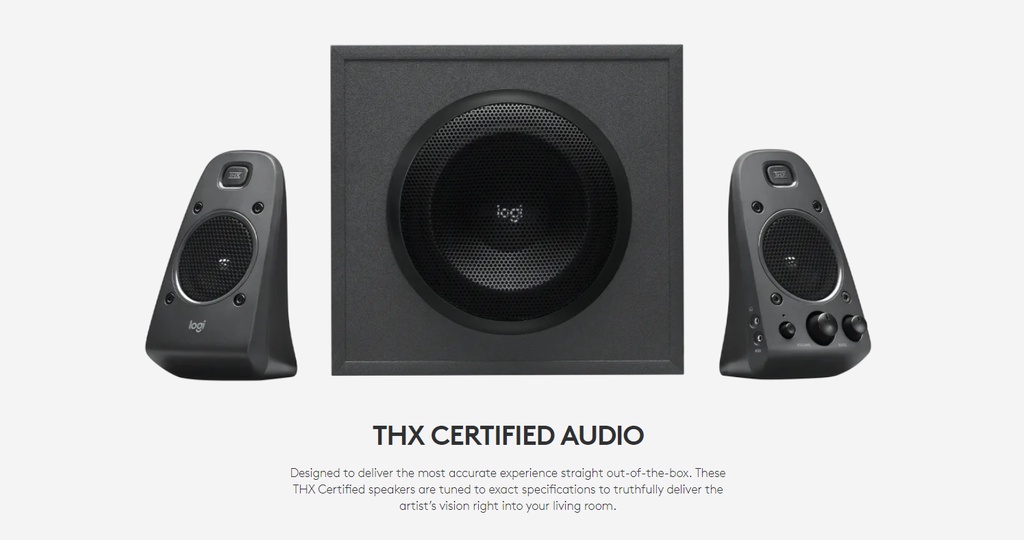 LOGITECH Z625 2.1 COMPUTER GAMING SPEAKER SYSTEM WITH POWERFUL THX CERTIFIED SOUND | OPTICAL ...