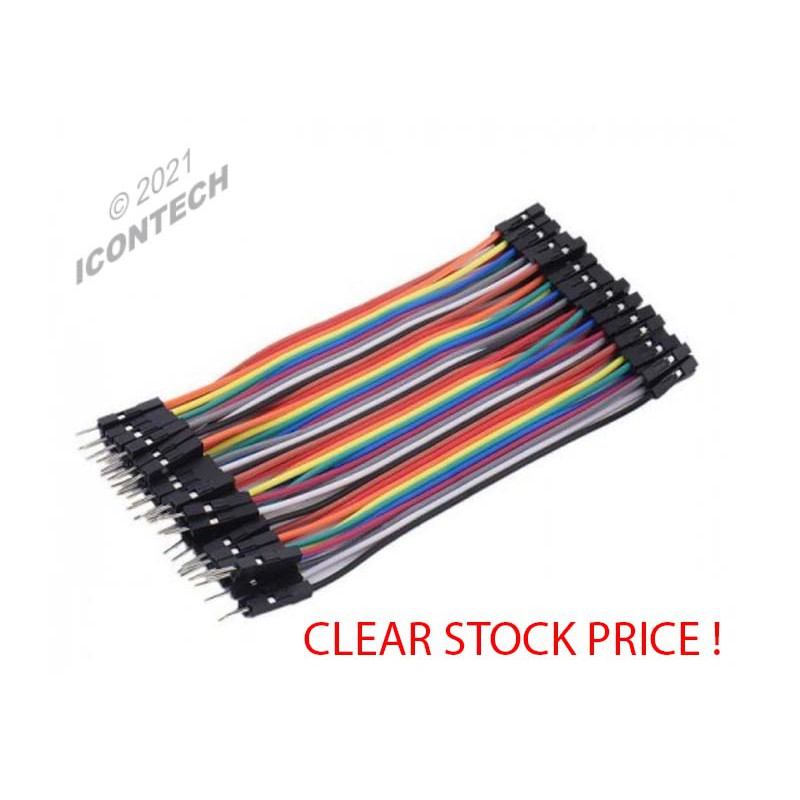 40 Pin Jumper Wire Cable IoT Breadboard Arduino Project Dupont Wire ...