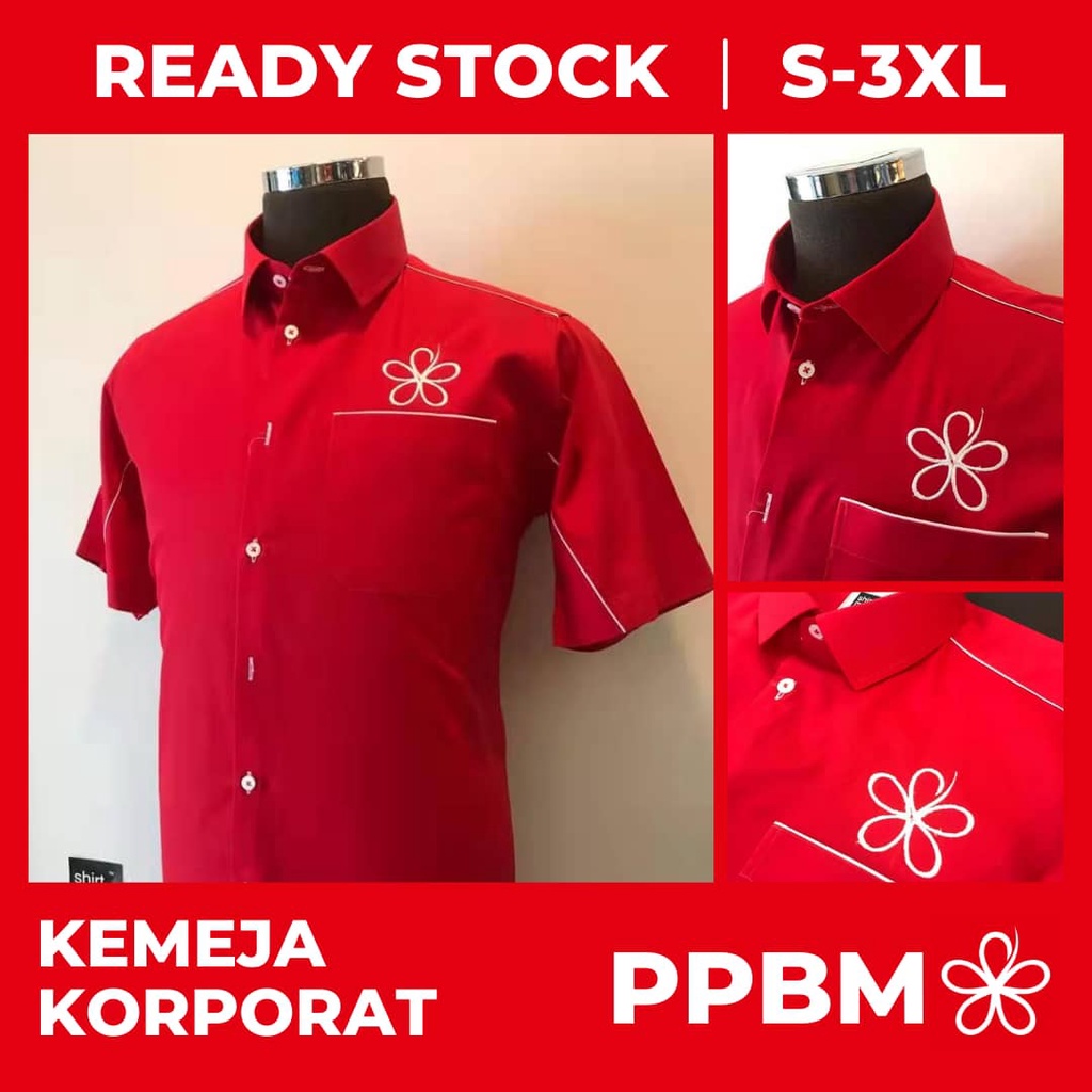 🔥[Ready Stock] PPBM Baju Kemeja/Baju Korporat Uniform Parti Politik ...
