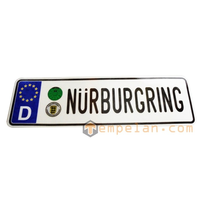 EURO D NURBURGRING PLATE STICKER | Shopee Malaysia