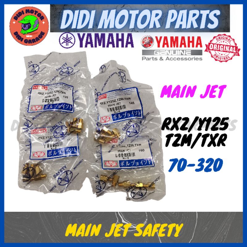 DIDI MOTORPARTS Rxz Safety Main Jet 70-320 Y125 Y110 TXR150 TZM ...
