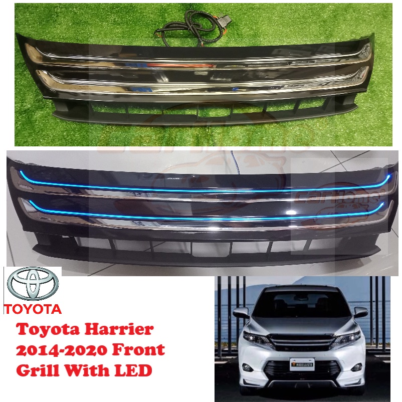 Toyota Harrier 2014 2015 2016 2017 2018 2019 2020 Front Grille With LED ...