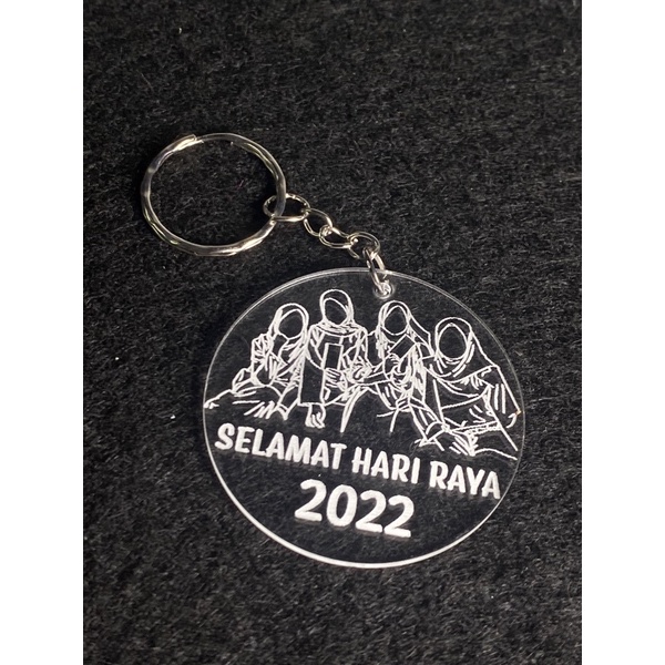 Customize Potrait Keychain Acrylic/Keychain Gambar+Nama (MC73) | Shopee ...