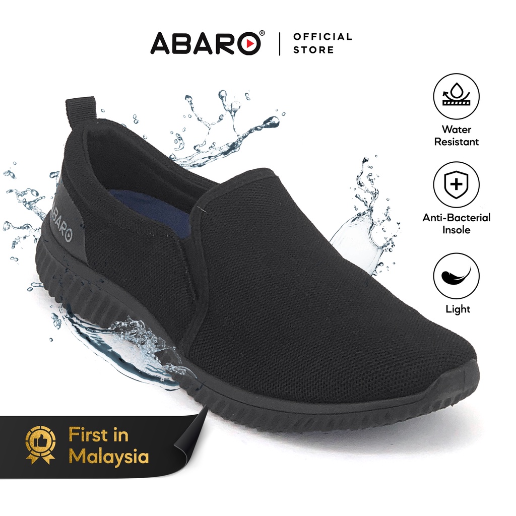 ABARO Water Resistant Unisex Sneakers W3883 Breathable Mesh Light/Sport Shoes/School Shoes/Kasut ...