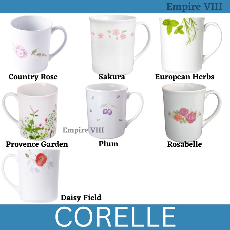 Corelle porcelain mug made in JAPAN 100% original USA | Shopee Malaysia