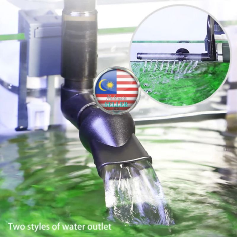 🇲🇾 Aquarium SunSun XiaoLi Hang On HOB Filter With Skimmer Waterfall ...