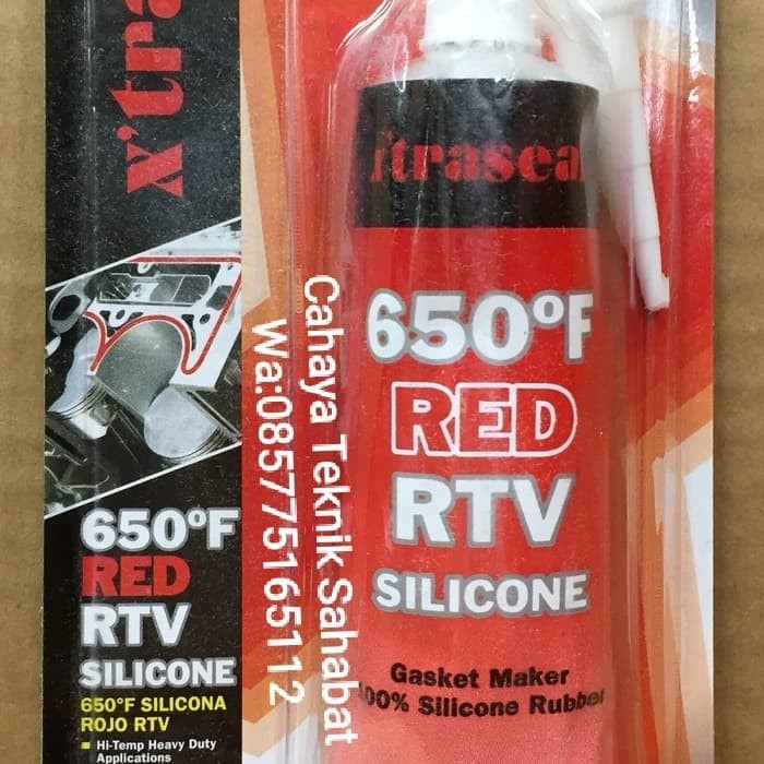 Xtraseal red RTV silicone sealant high temp 650*F(85gr) | Shopee Malaysia