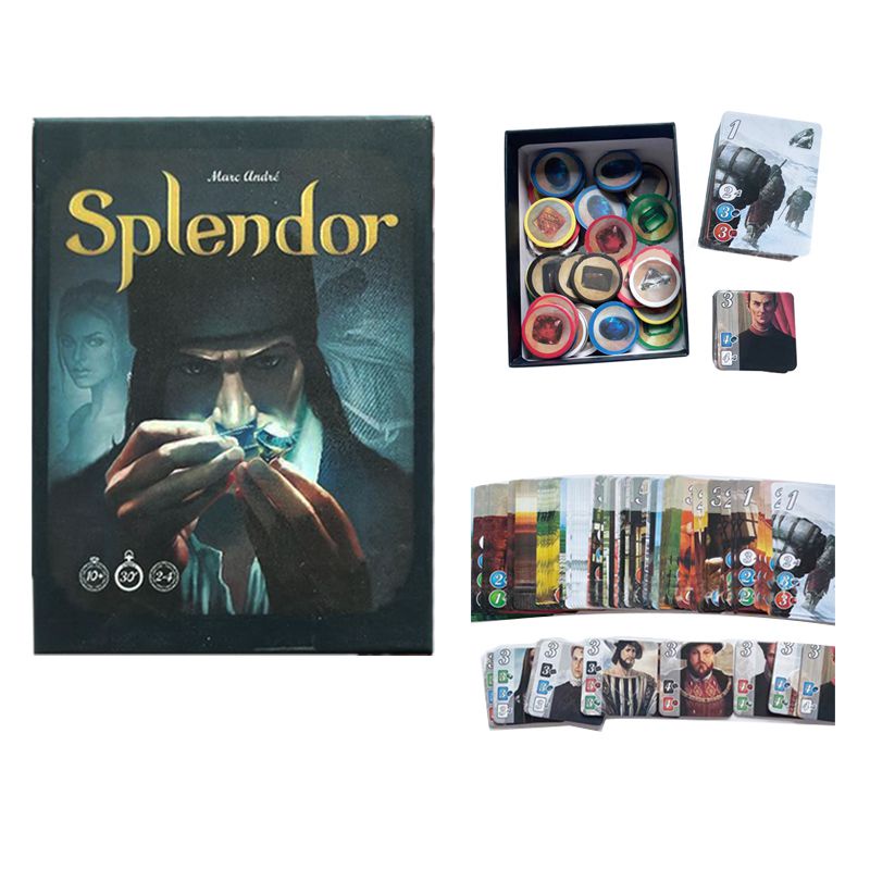 Splendor Board Game Full English Mini Version For Party Family Playing ...