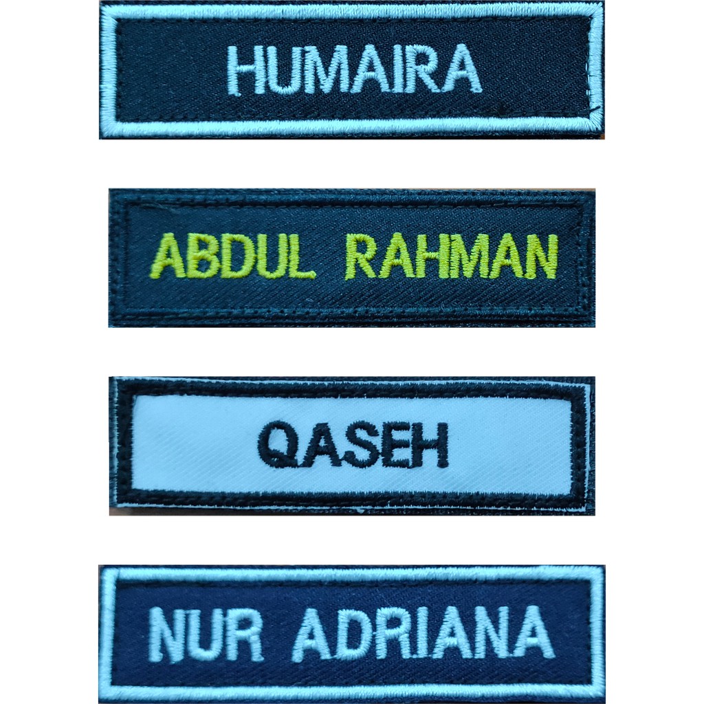 Compact Velcro Nametag for Uniforms | Shopee Malaysia