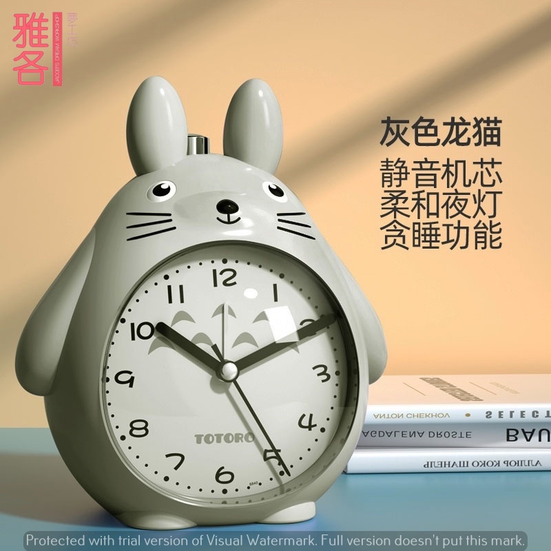 [READY STOCK] TOTORO ALARM CLOCK ANALOGUE SINGING ALARM CLOCK CUTE GIFT ...