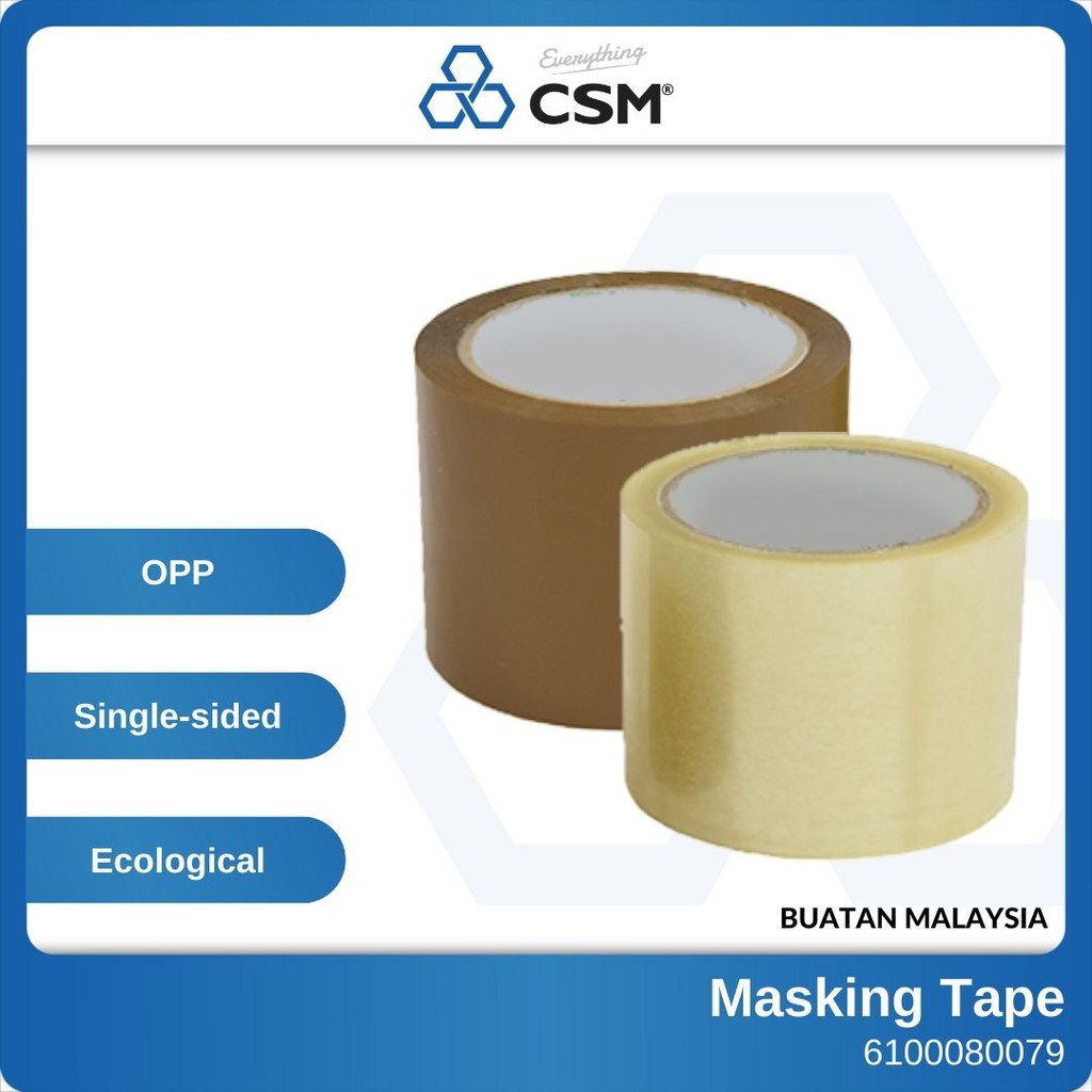 CSM 48mm OPP Tape Brown Clear Masking Tape Transparent [24mm x 50M] [48mmx35M] [48mmx85M ...