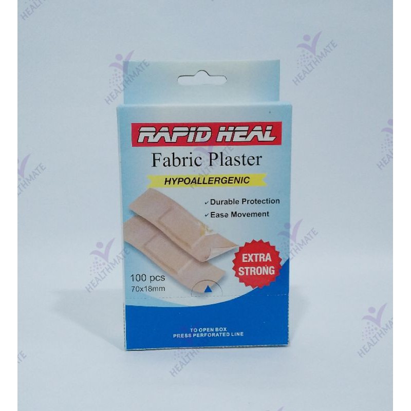 Rapid Heal Fabric Plaster Hypoallergenic (100's) | Shopee Malaysia
