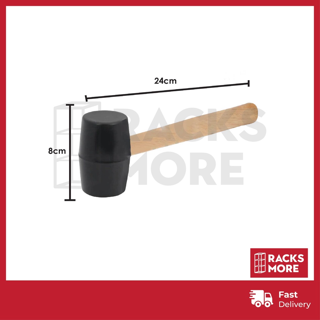 [Ready Stock] Multifunctional Rubber Mallet Rubber Hammer (300g ...