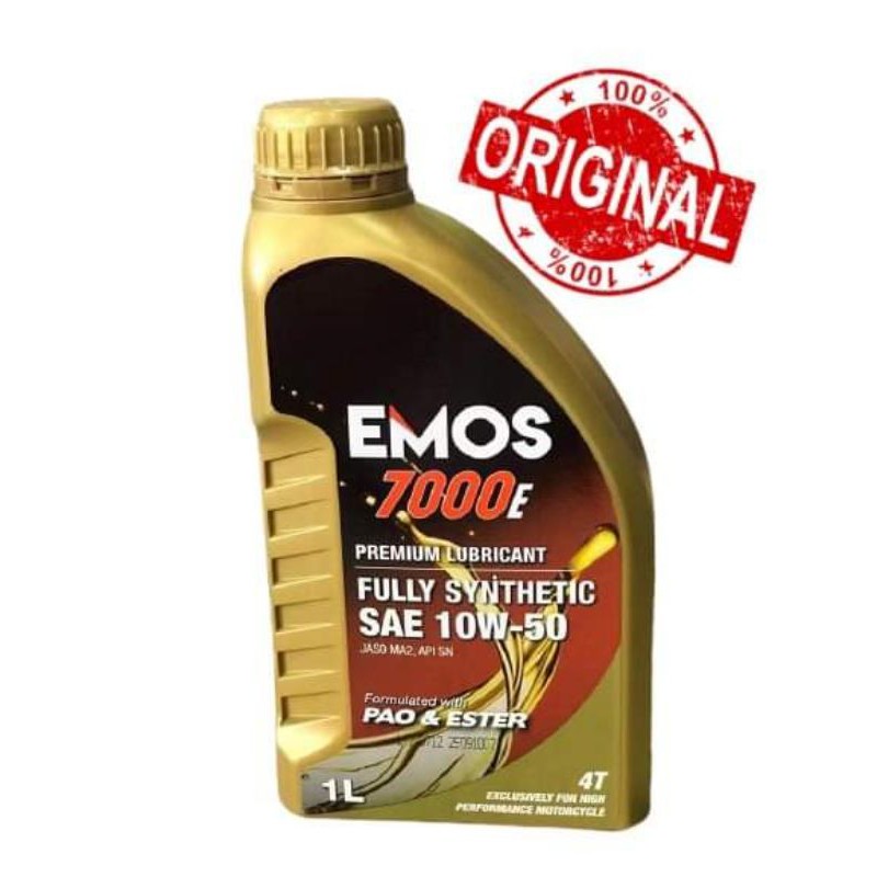 MODENAS EMOS Engine oil 7000E Fully Synthetic 10W-50 BAJAJ DOMINAR 400 ...