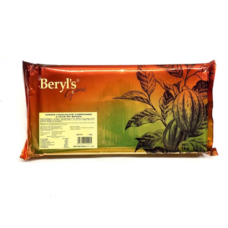 Beryl’s Milk Compound Chocolate Block 1kg / cooking chocolate | Shopee ...