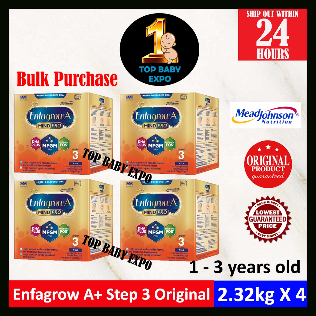 Enfagrow A+ Step 3 Original (2.32kg X 4) Exp: 03/2023 | Shopee Malaysia