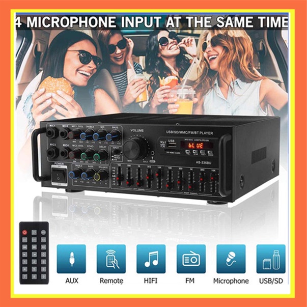 🔥Ready Stock🔥Home amplifier 5.1 Stereo Amplifier 5000W bluetooth ...