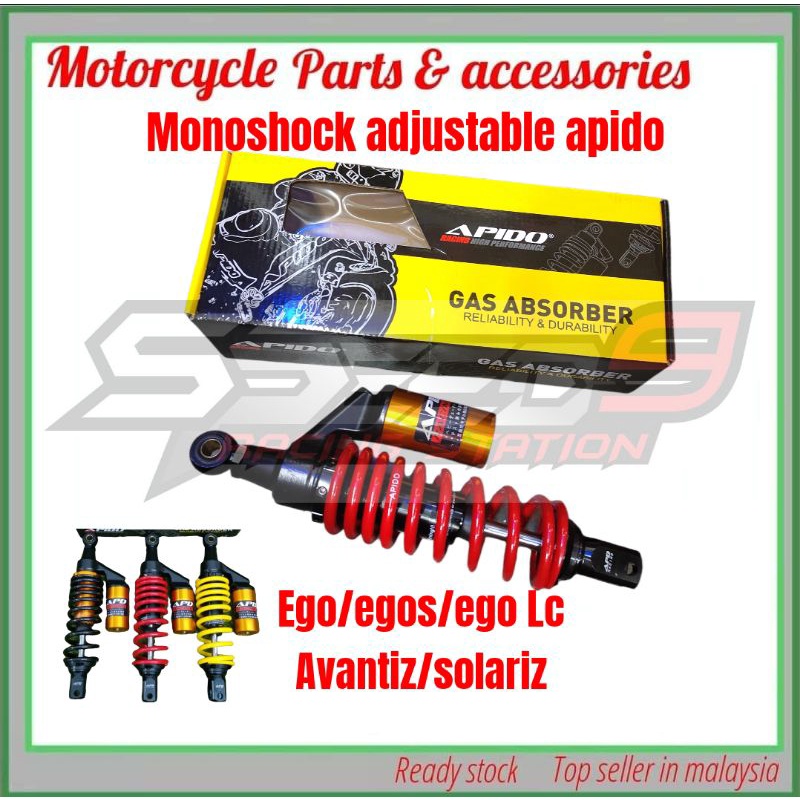 305mm 325mm absorber apido monoshock adjustable vario125 vario125 ego ...
