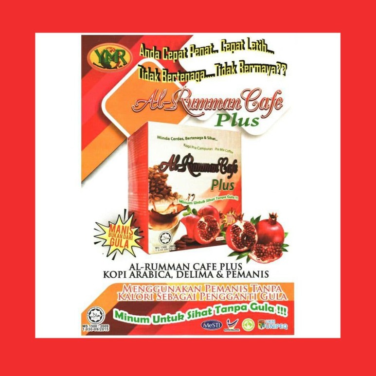AL-RUMMAN CAFE PLUS !!!!!!! KOPI ARABICA , DELIMA , TANPA PEMANIS GULA PUTIH ZERO KALORI ...