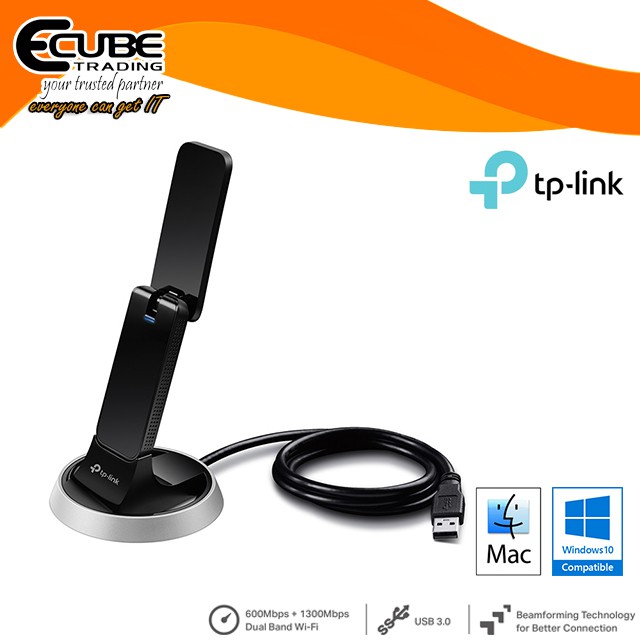 TP-LINK AC1900 Wireless 5Ghz High Gain Dual Band WiFi USB Adapter ...
