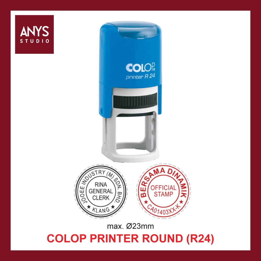 [Custom Made] COLOP (R24) Printer Line R24 Self-Inking Stamp | Shopee ...