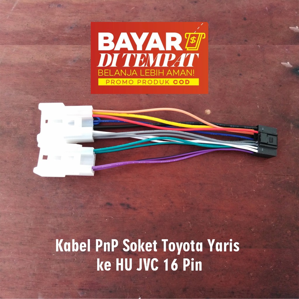 Toyota Yaris Socket PnP Cable to JVC 16 Pin Head Unit Socket | Shopee Malaysia