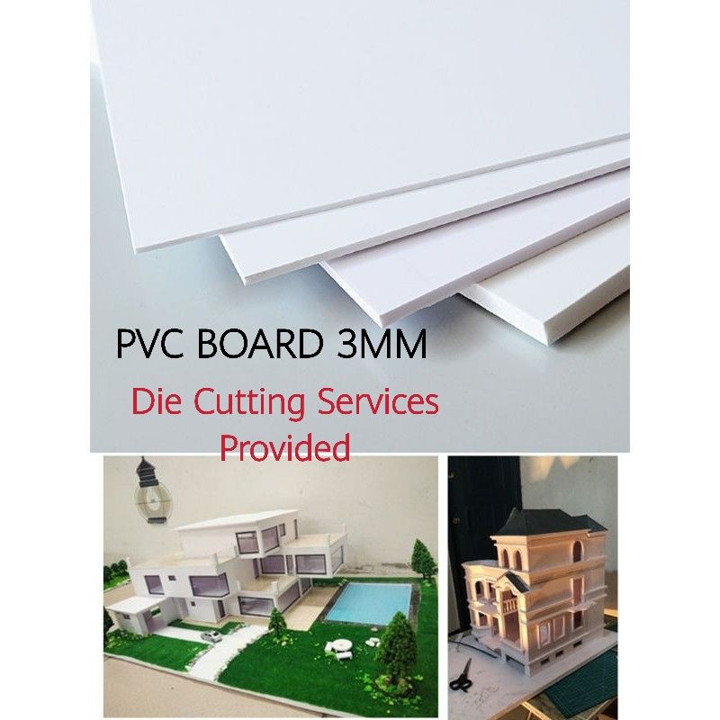 PVC Board/Modelling board 3mm Die Cutting DIY materials | Shopee Malaysia