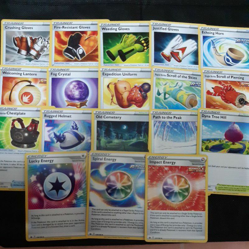 Pokemon Card TCG: Chilling Reign Trainer: Echoing Horn/ Fog Crystal ...