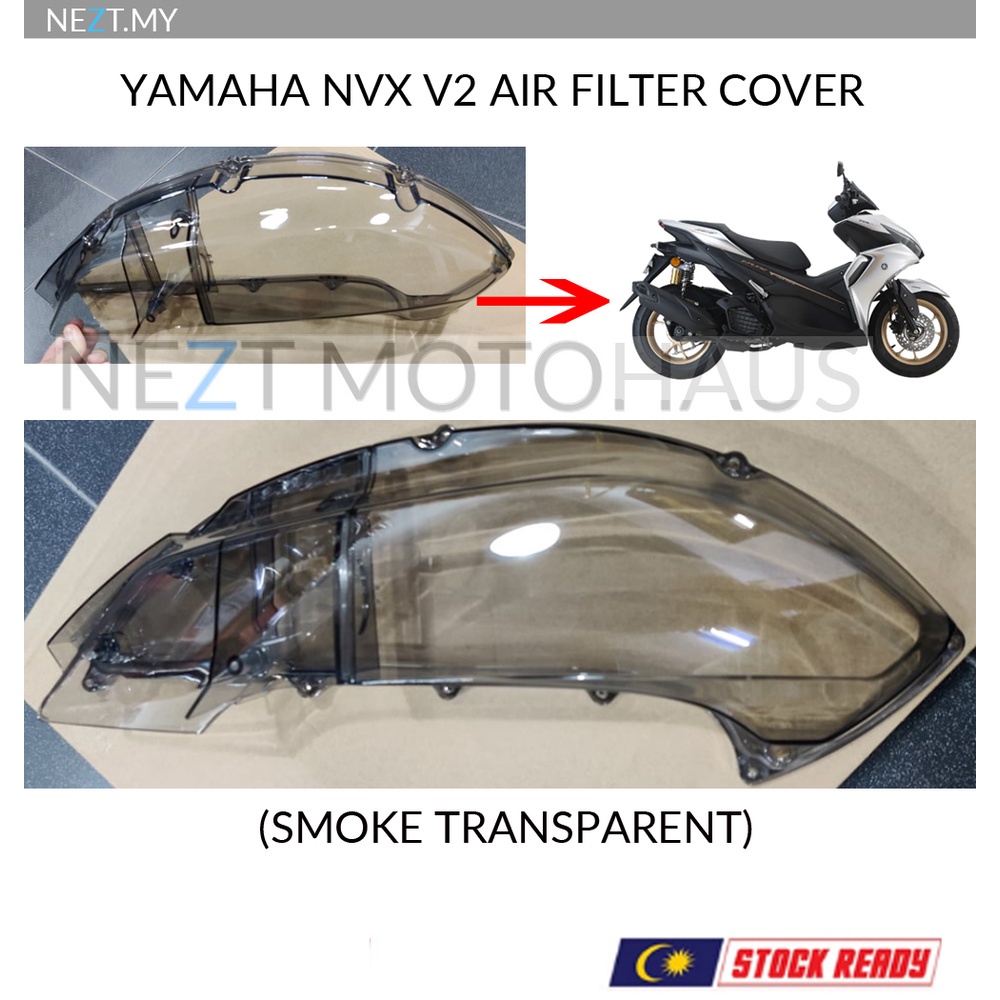 Yamaha NVX NVX155 V2 VERSI BARU Air Filter Cover Smoke Transparent ...